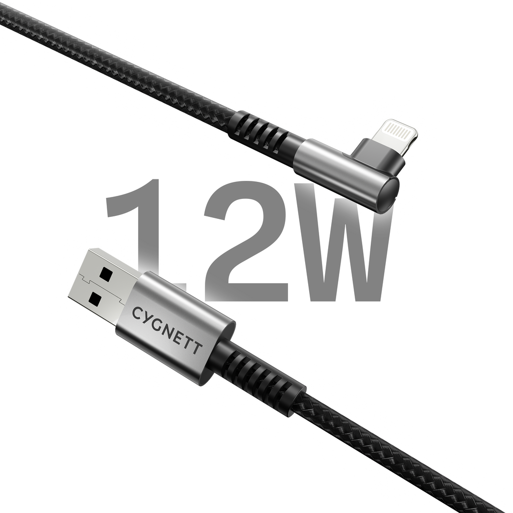 Right Angle Lightning to USB-A Cable - 1M – Cygnett UK